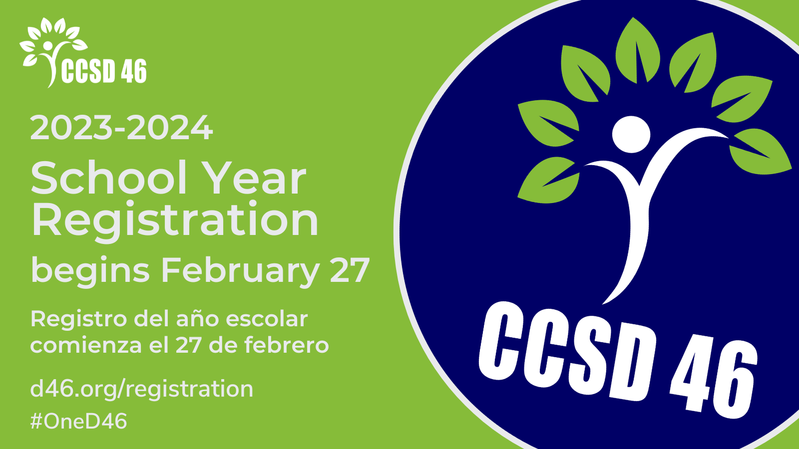 2023-2024 Student Registration - CCSD 46